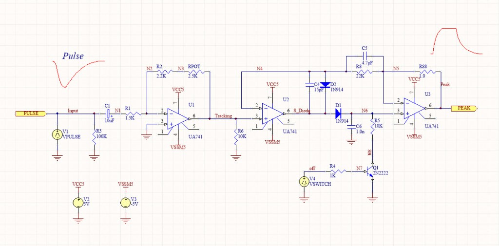 Operational Amplifiers Peak Detector - YouSpice