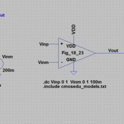 CMOS Input Buffer with PMOS and NMOS buffers - YouSpice