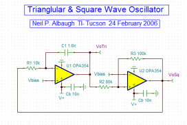 Triangular and Square Wave Oscillator - YouSpice