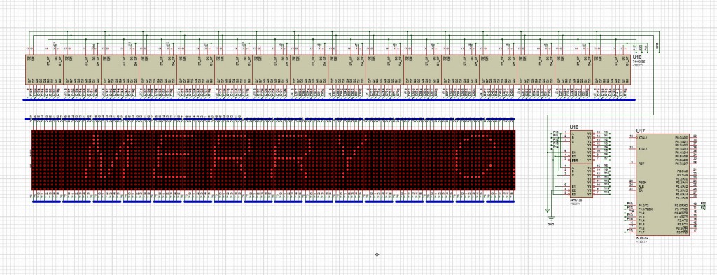 16 x 128 LED dot matrix screen - YouSpice