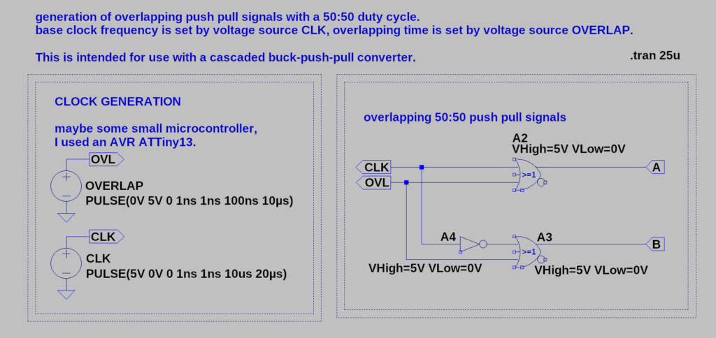 Overlapping 50:50 push pull signals - YouSpice